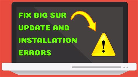 fix mac update failed macos big sur error installing macbook stuck