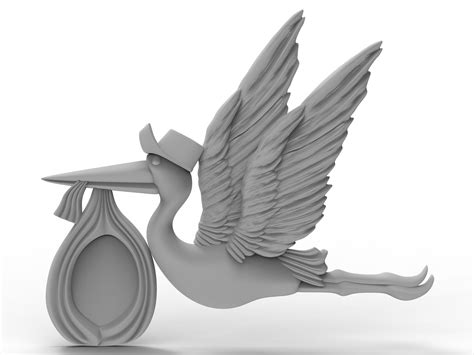 3d File 3d Model Stl File For Cnc Router Laser And 3d Printer Stork Frame