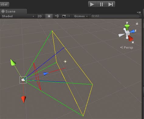 unity gizmos draws the camera s viewport frustum and fov programmer