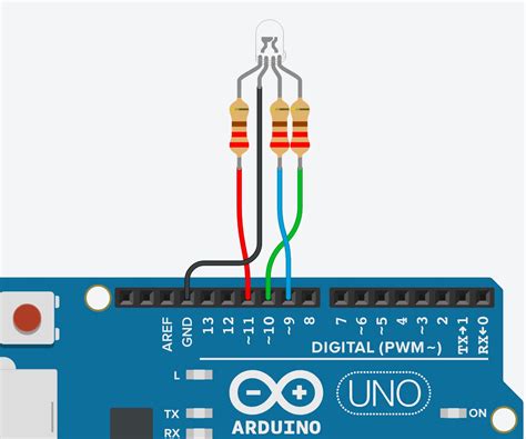 Rgb Led Color Mixing With Arduino In Tinkercad 5 Steps With Pictures