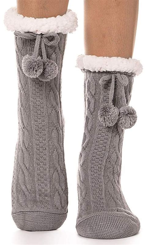 Ebmore Slipper Fuzzy Socks For Women Fluffy Cozy Cabin Winter Warm Soft