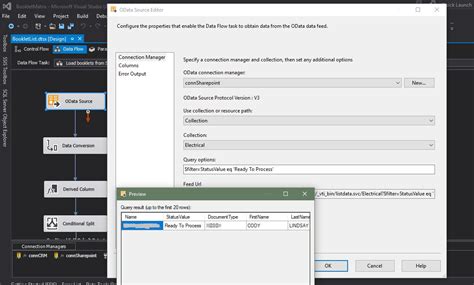 ssis package not loading data from sharepoint to sql server stack