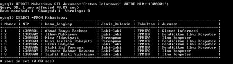 membuat tabel dengan command prompt modul aplikasi xampp
