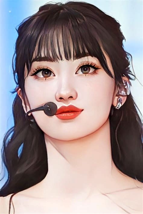 Hirai Momo Kpop Fanart Cartoon Characters Webtoon Idol Fan Art