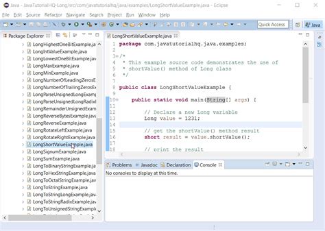 java long shortvalue method example