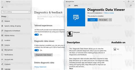 how to enable diagnostic data viewer in windows 10