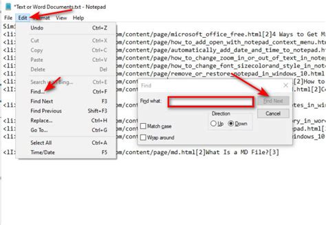 4034 how to find and replace text in notepad in windows 10 1