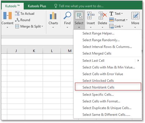 how to select used cells and range in excel quickly