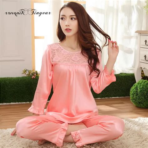 2016 Autumn New Women Sexy Pajamas Set Plus Size L Xxxl Full Sleeve
