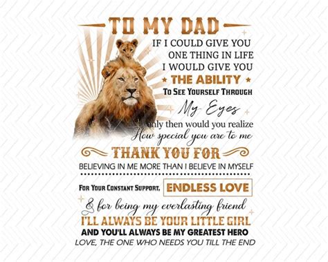 Personalized If I Could Give You One Thing In Life To My Dad Etsy