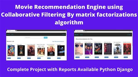 movie recommendation system project using collaborative filtering