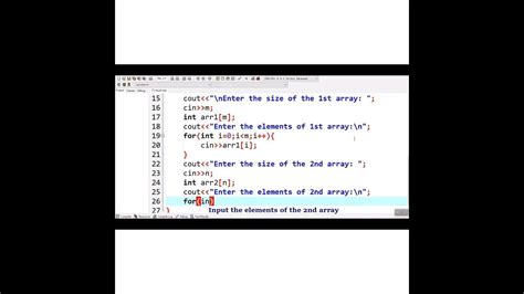 c program to check if two arrays are equal or not