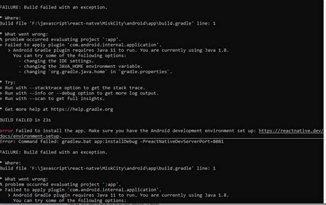 [solved] react native command failed gradlew bat app installdebug