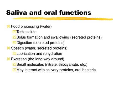 Ppt Fundamentals Of Saliva Powerpoint Presentation Free Download