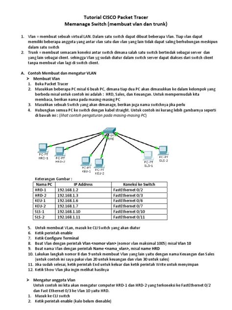 Tutorial Cisco Packet Tracer Lengkap Pdf Satu Trik
