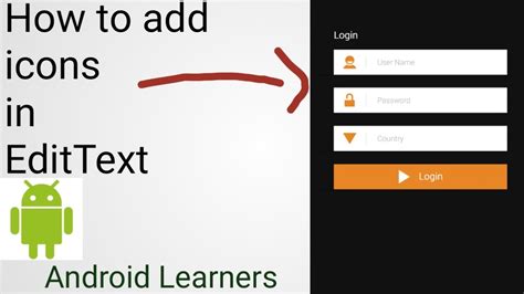 lec 8 how to set icon in edittext in android show and hide password in