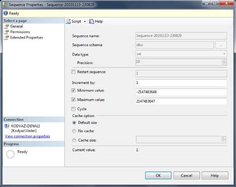 how to create sequence in sql server 2012 using sql server