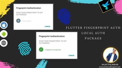 flutter authentication flutter fingerprint scanner local auth package