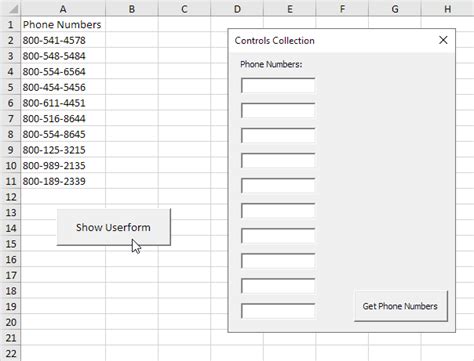 excel vba controls collection easy excel macros