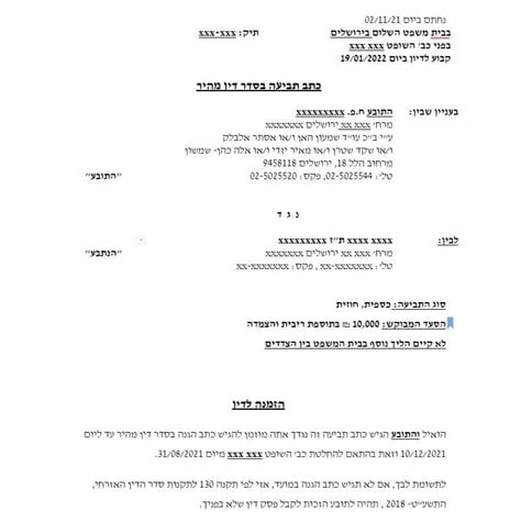 כתבי תביעה בייצוג משרדנו שמעון האן משרד עוד
