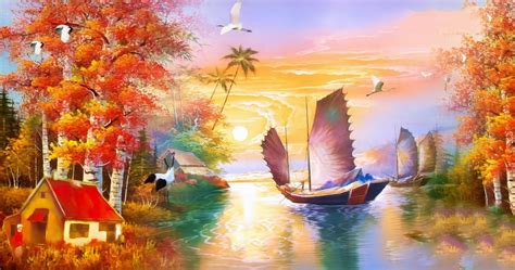 Tổng Hợp Những Bức Tranh đề Tài Phong Cảnh Quê Hương Lớp 7 đẹp Nhất