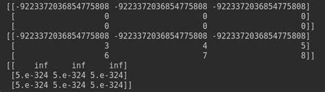 python why does finity turn to a big negative integer when