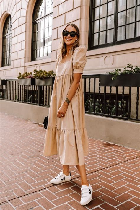 What To Wear For Casual Summer Date Nights Dress And Sneakers Outfit