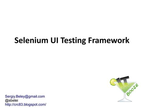 selenium ui testing framework