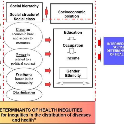Conceptual Framework Of The Social Determinants Of Health And Health
