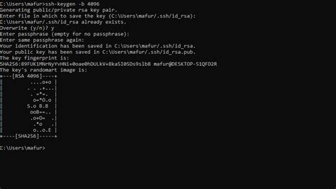 generate ssh key on windows with windows cmd powershell gridpane