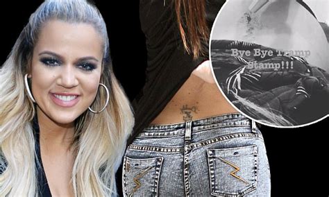 Khloe Kardashian Removes The Tattoo For Her Father And Posts An