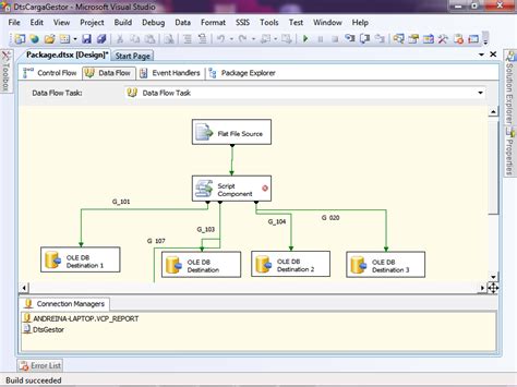 sql script component won t show all the input columns in