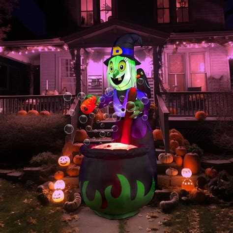 Reviews For Syncfun 6 Ft Multi Color Halloween Inflatable Witch Made