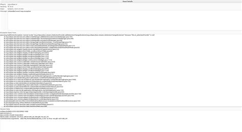 unhandled event loop exception · issue 579 · eclipse windowbuilder