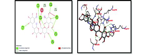 2d And 3d Representation Of Acarbose Standard Used For A Amylase
