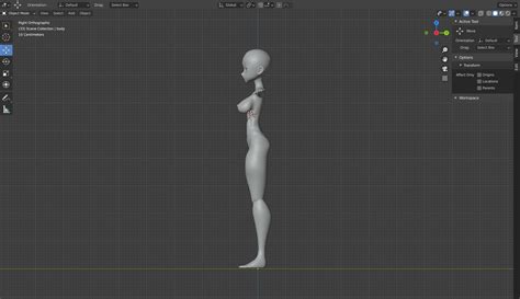 Artstation Base Anime Mesh Female Game Assets
