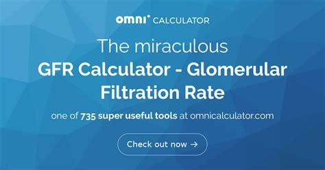 gfr calculator glomerular filtration rate omni