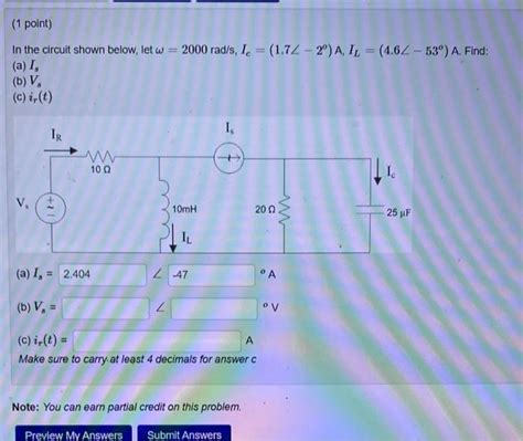 Solved In The Circuit Shown Below Let