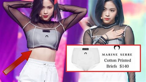 Itzy Ryujin Stage Outfit Was Made Using A Panties Youtube