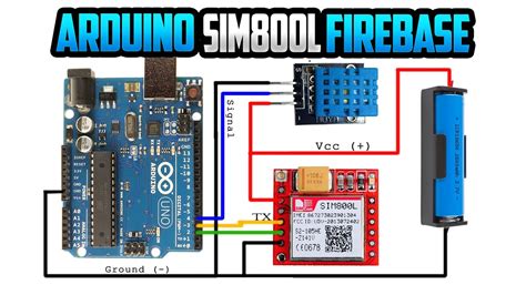 arduino sim800l dht11 firebase send sensor data to firebase using