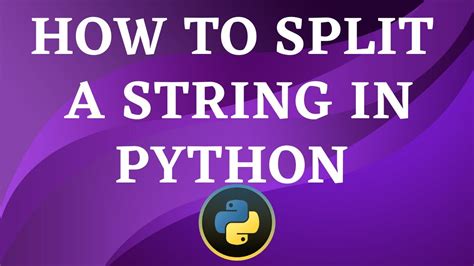 split method python to split a string youtube