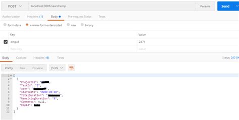 ask nodejs how to consume post call where parameter is of