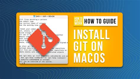 how to install git on macos video tutorial