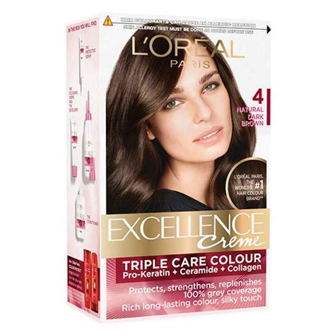 Buy Loreal Paris Excellence Creme Hair Color 4 Natural Dark Brown
