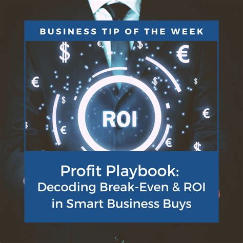 How To Calculate Your Break Even Points And Return On Investment When