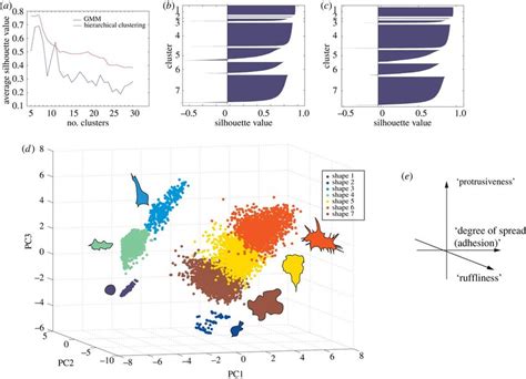 single cell clustering a average silhouette value for different