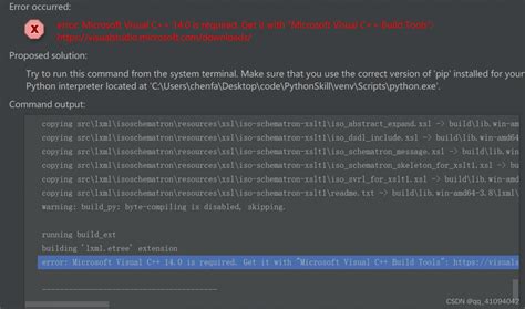 [solved] error microsoft visual c 14 0 is required get it with