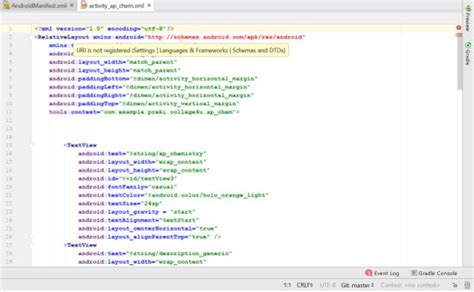 errors in android manifest and xml files stack overflow