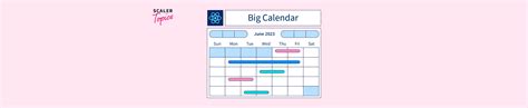 react big calendar scaler topics