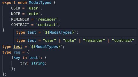 reactjs typescript template literal type parsing error stack overflow